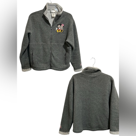 Disney | Jackets & Coats | Vintage Disneyland Minnie Mickey Sherpa ...